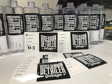 American Detailer Garage & Autofiber Stickers